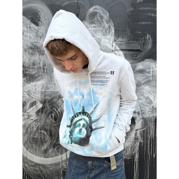 Off-White | Sweaters | 23 Off White Liberty Print Hoodie Size Medium ...